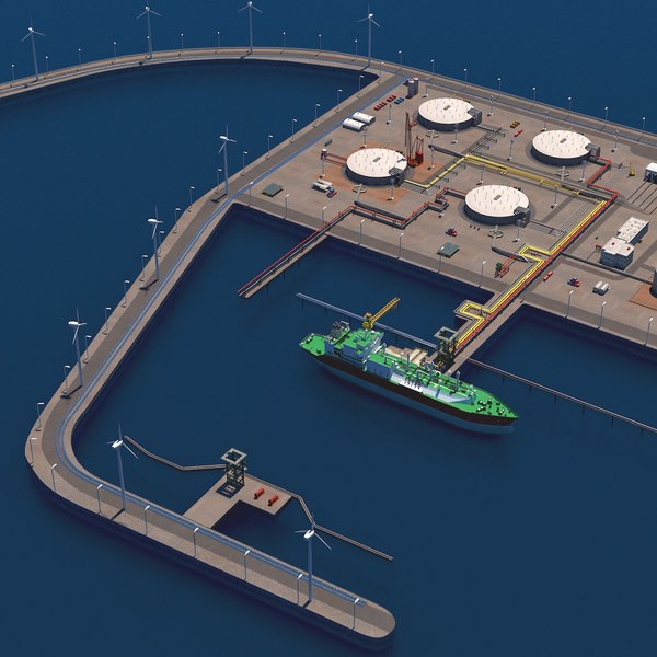 3d lng terminal port