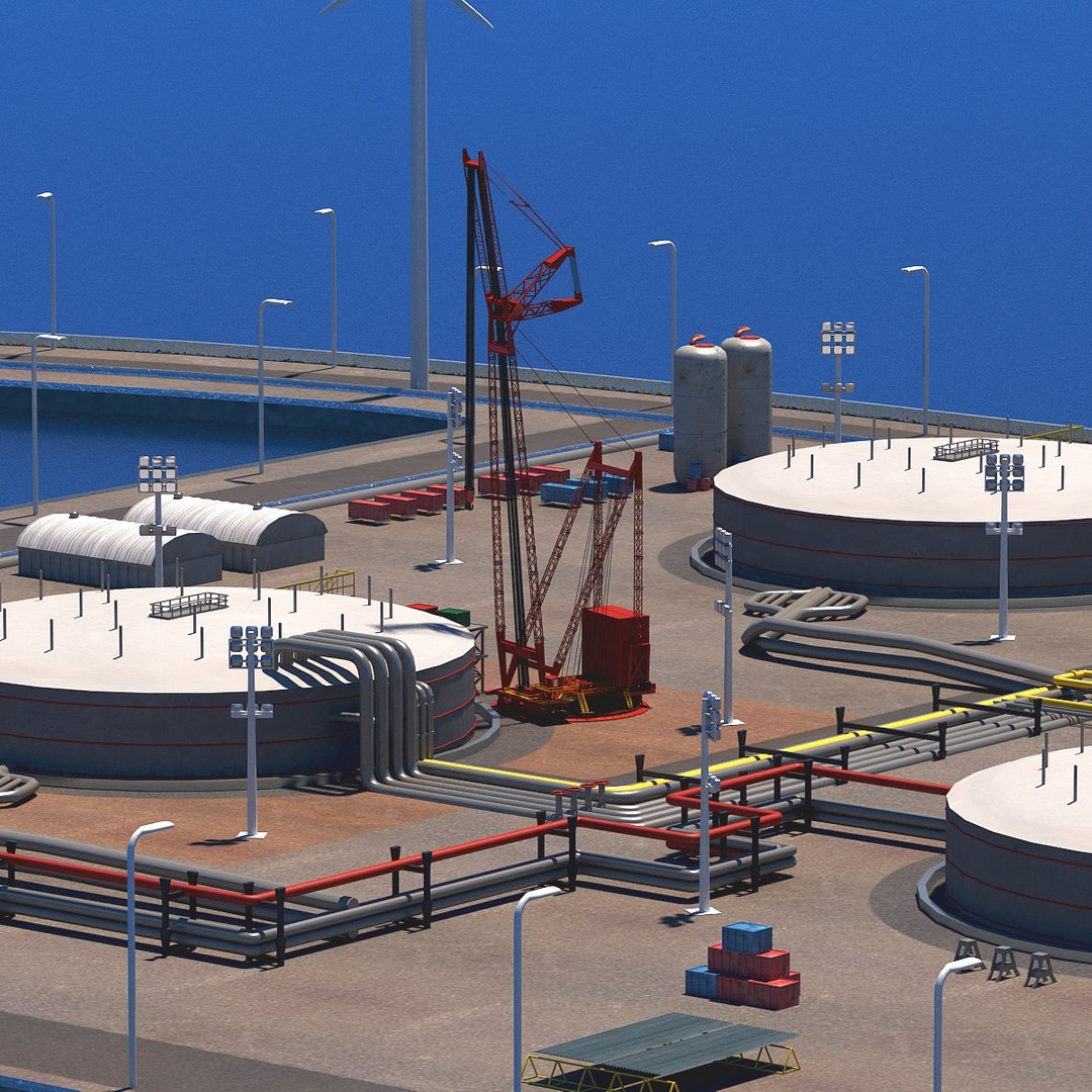 3d lng terminal port
