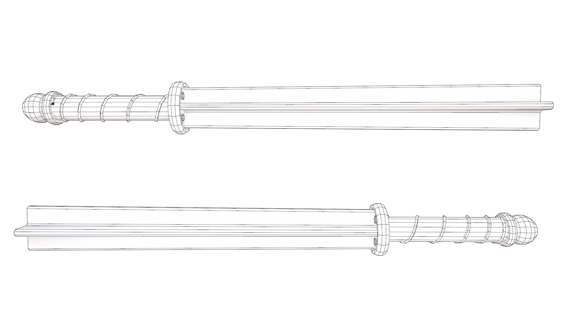 3D Gameready Bar Mace - TurboSquid 1216576