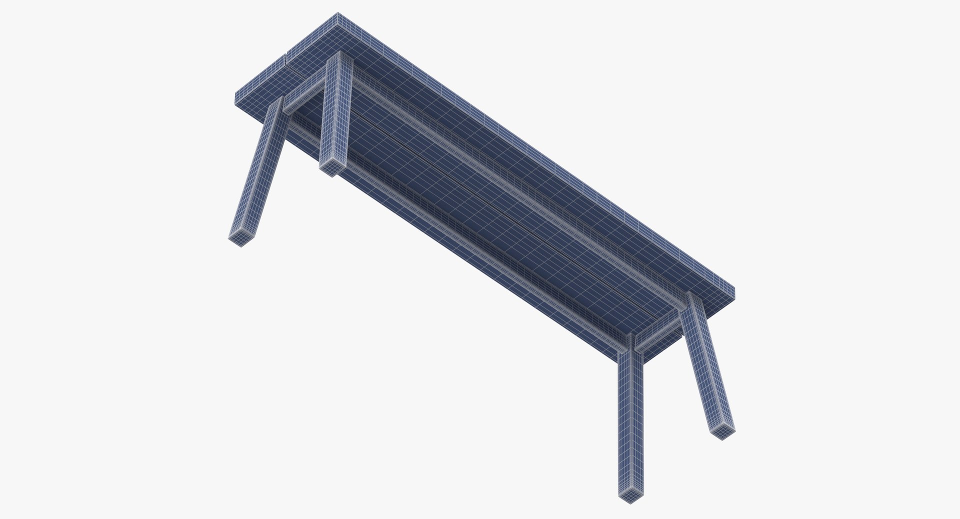 3D Scandinavian Bench Model - TurboSquid 1243453