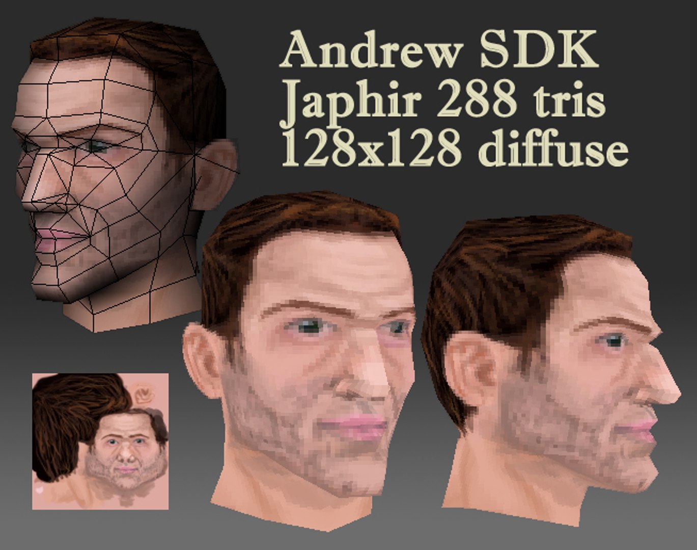 3d Male Face Model