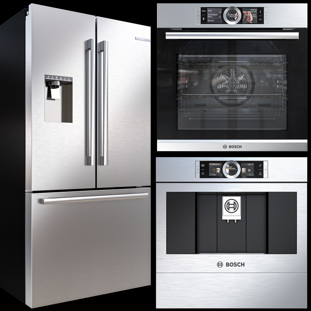 Bosch Kitchen Appliances 3D Model - TurboSquid 2216170