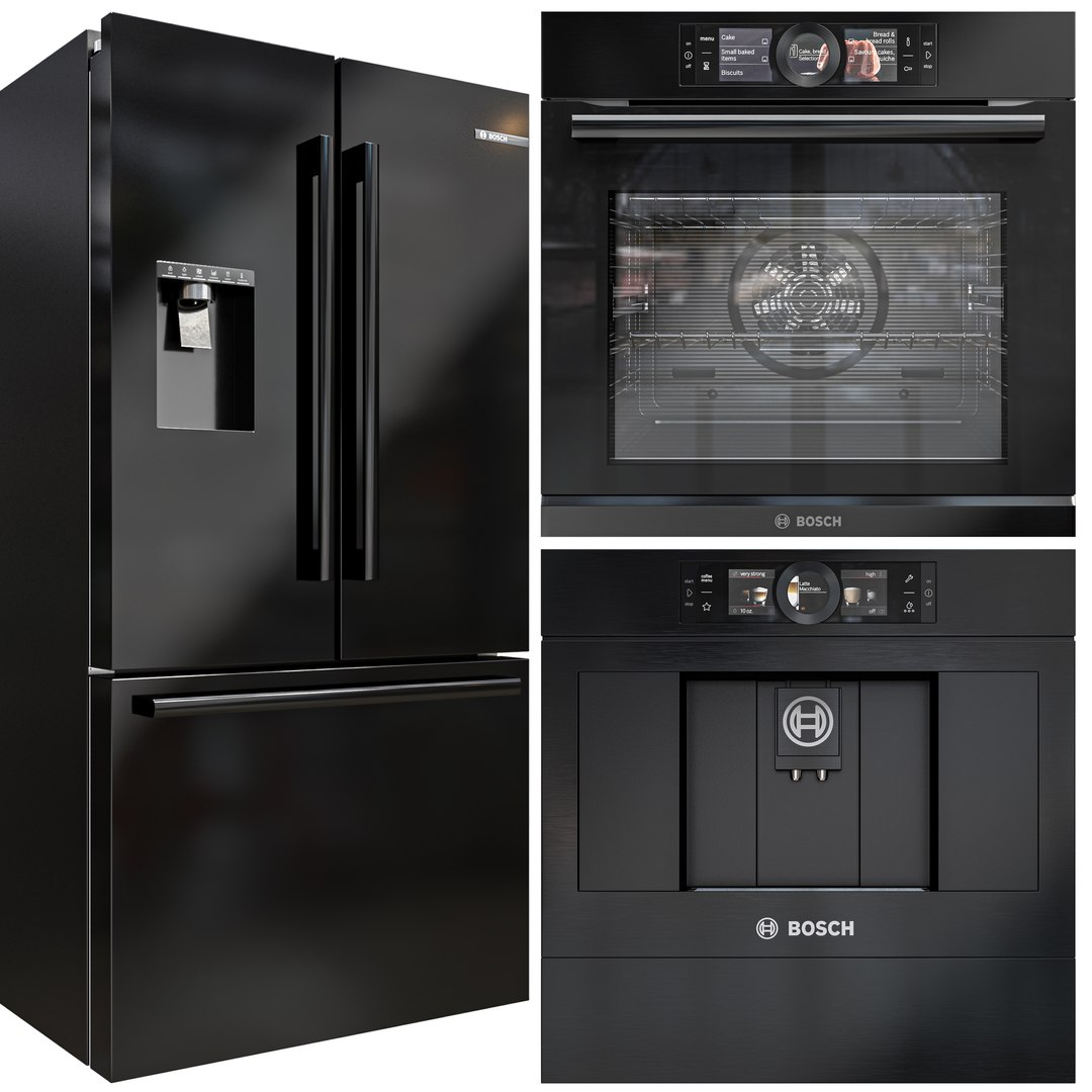 Bosch Kitchen Appliances 3D Model - TurboSquid 2216170