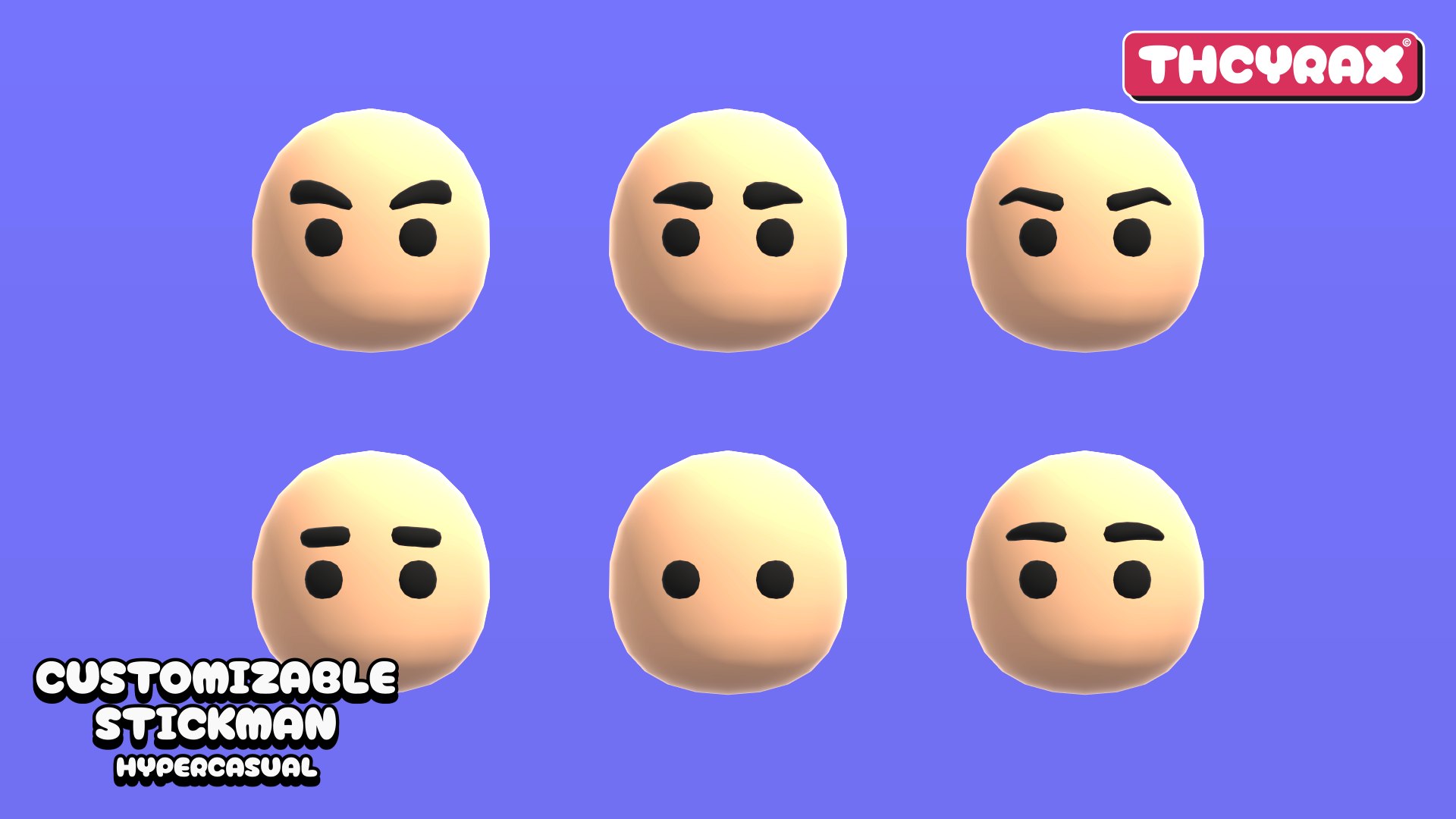 3D Customizable Stickman Hypercasual - TurboSquid 2389115