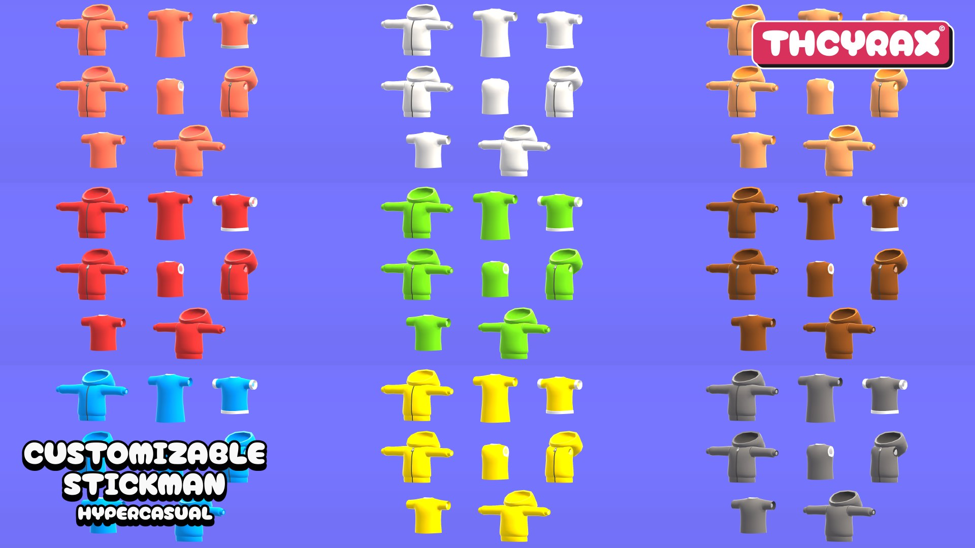 3D Customizable Stickman Hypercasual - TurboSquid 2389115