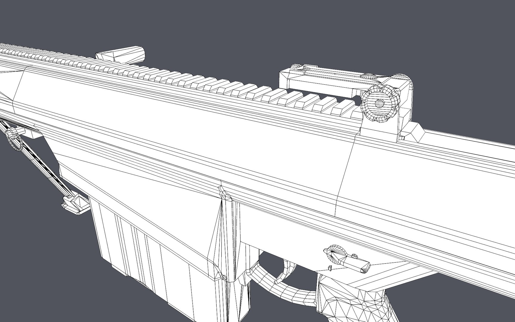 3d m107a1 rifle model