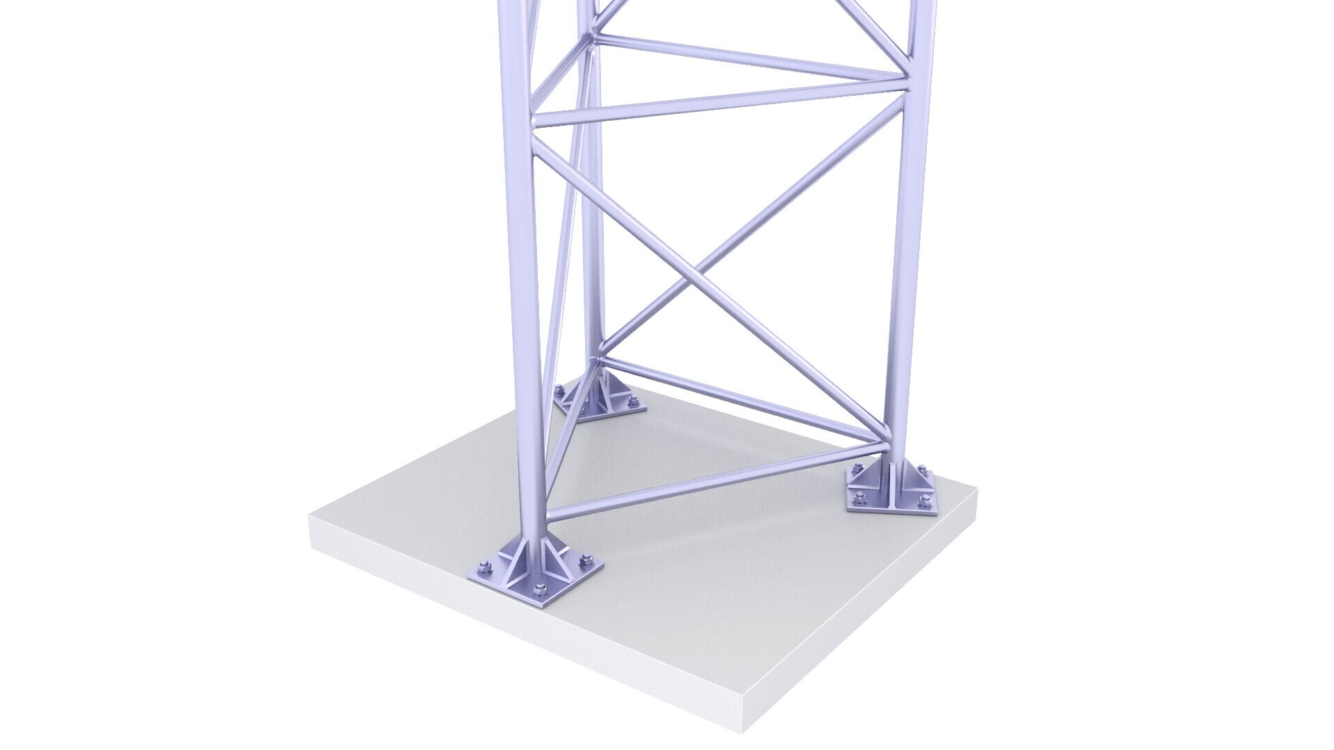 Steel Truss Mast Pole Tower 1 Model - TurboSquid 2257209