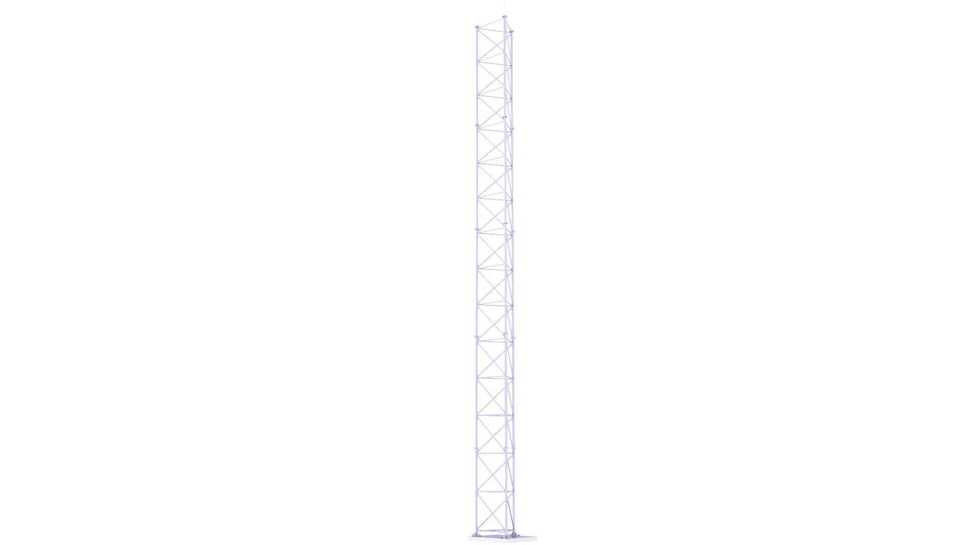 Steel Truss Mast Pole Tower 1 Model - TurboSquid 2257209