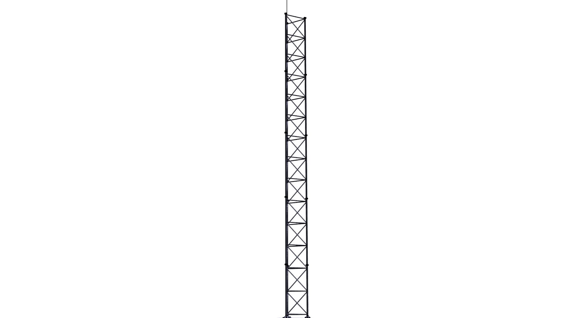 Steel Truss Mast Pole Tower 1 Model - TurboSquid 2257209