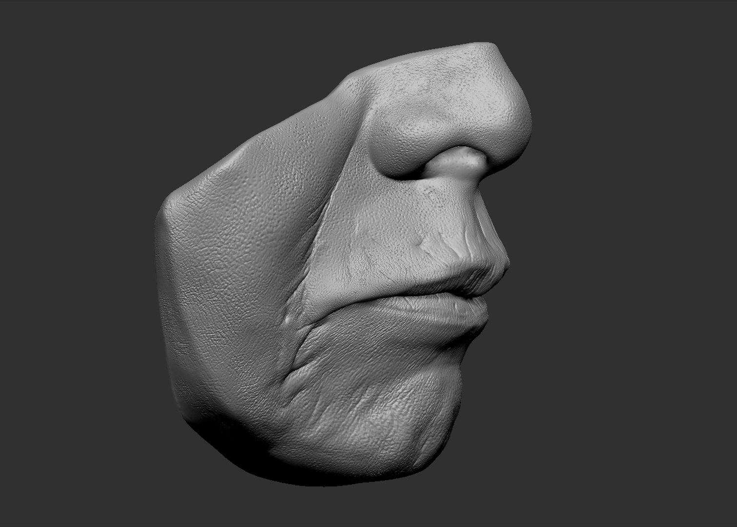 Head Parts Lips 3d Obj