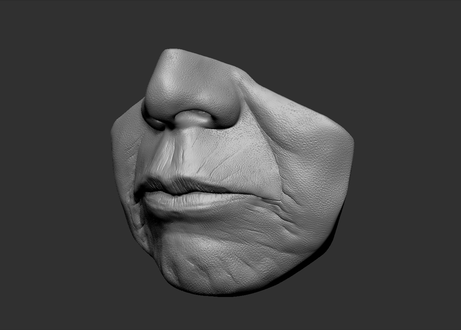 Head Parts Lips 3d Obj