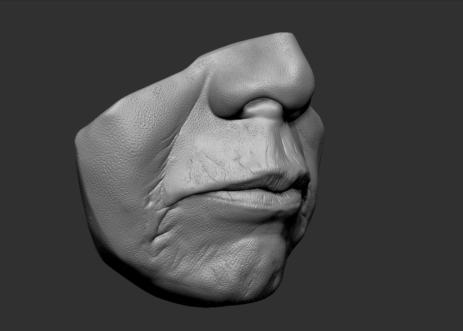 Head Parts Lips 3d Obj