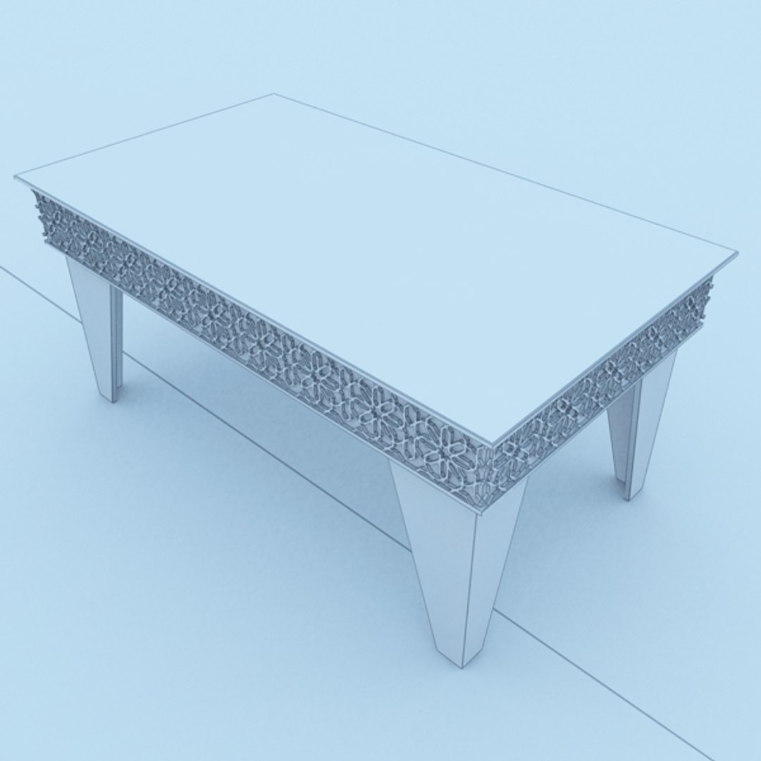 Traditional Table 3D Model - TurboSquid 1301217