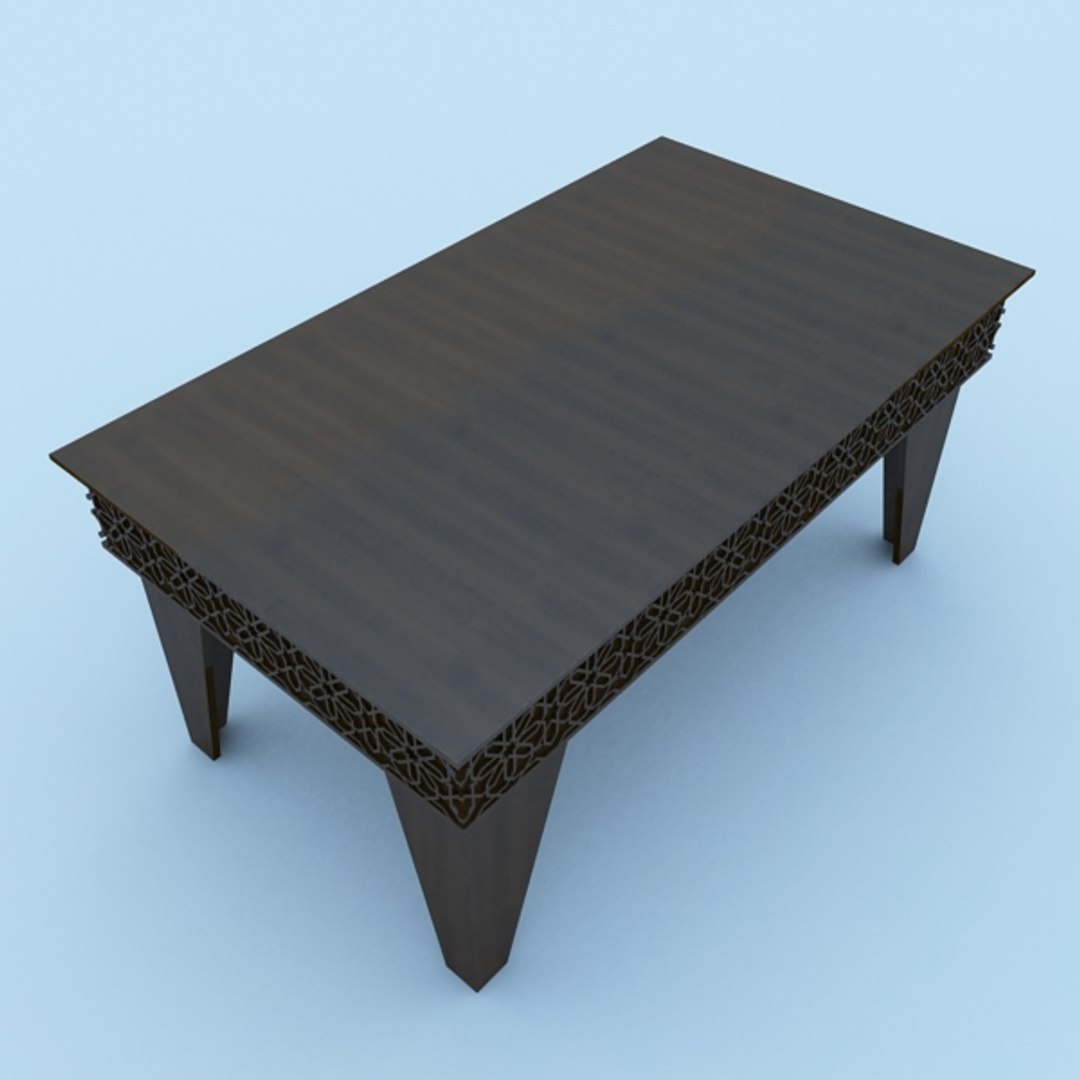 Traditional Table 3D Model - TurboSquid 1301217