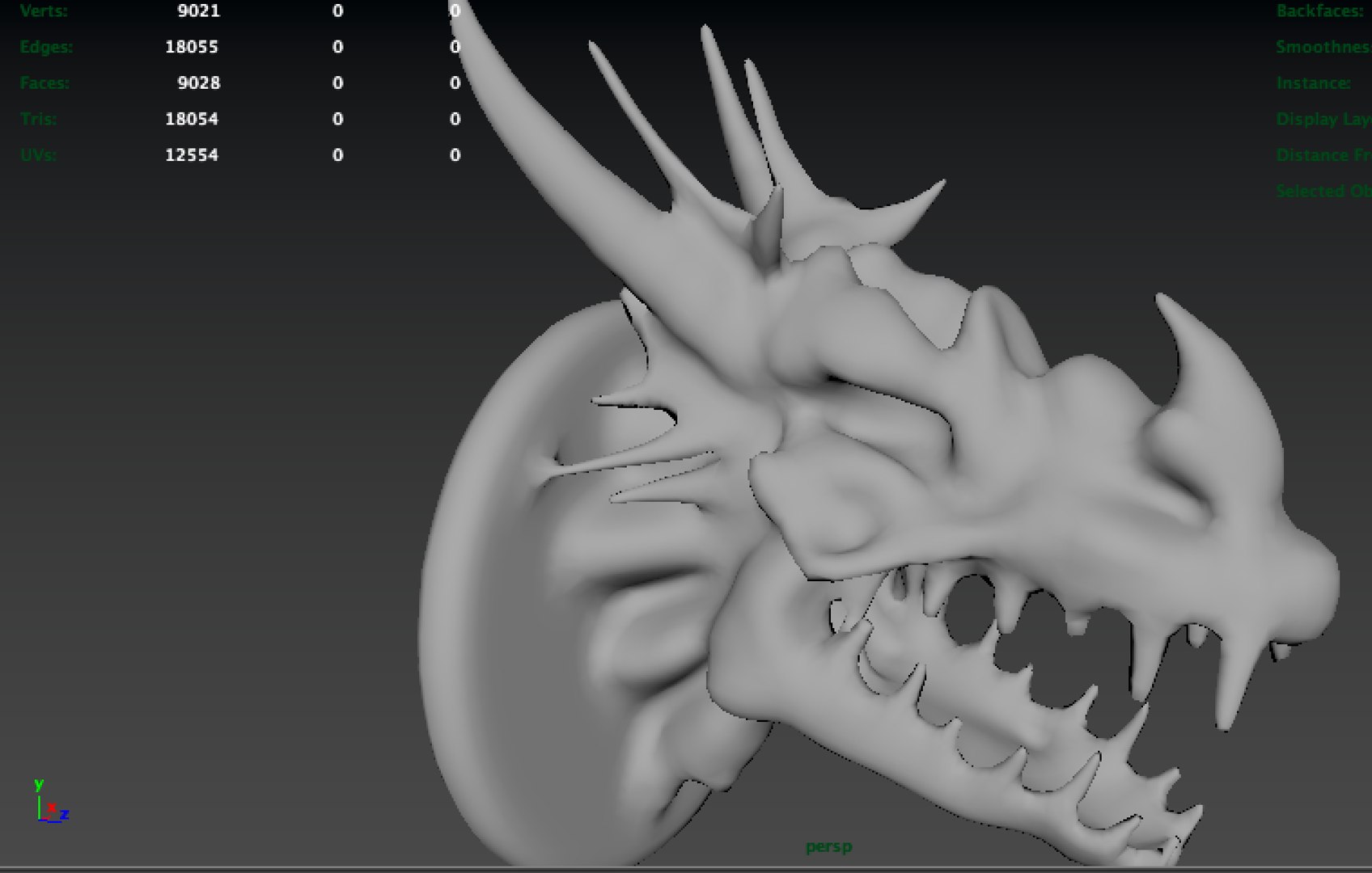 Dragon Head Wall Mount Obj Free