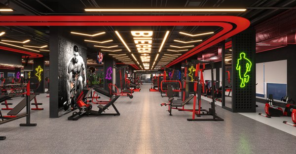 modelo 3d Modelo de sala de fitness - TurboSquid 2302183