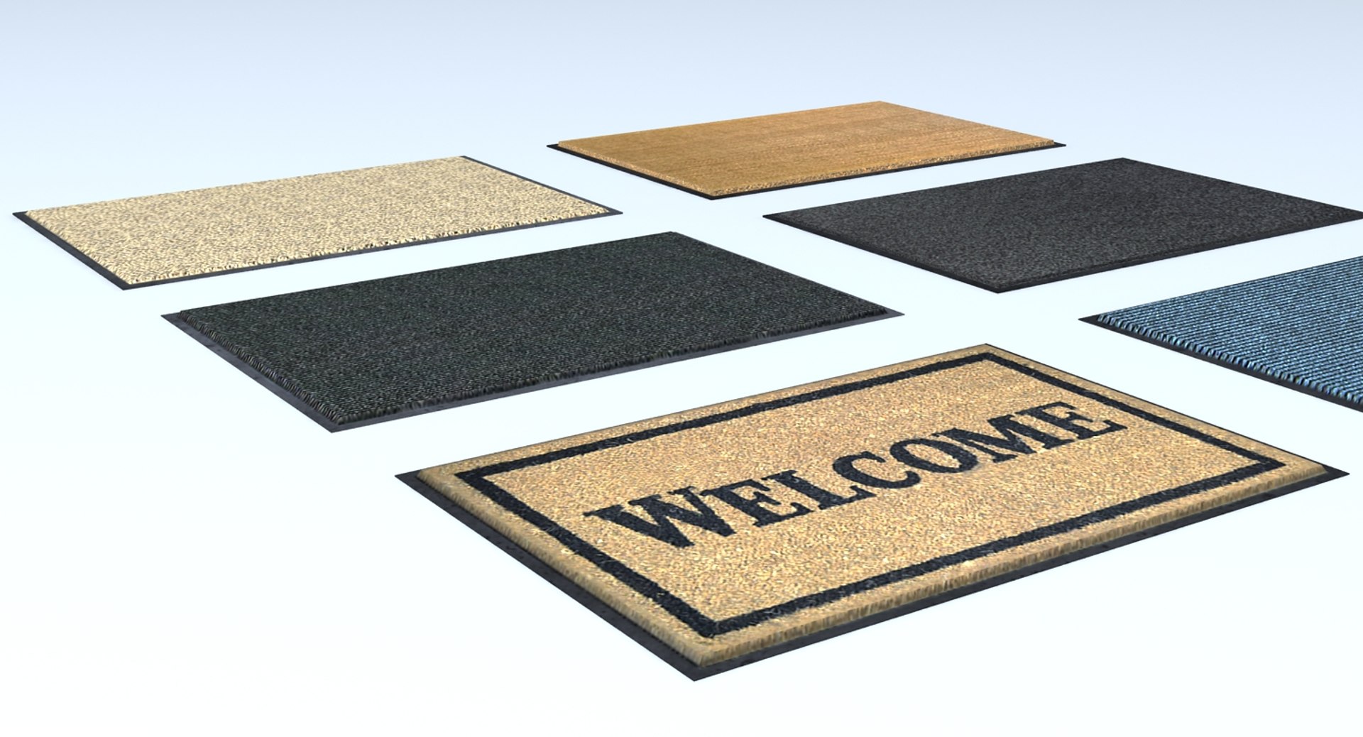 3d Model Door Mats