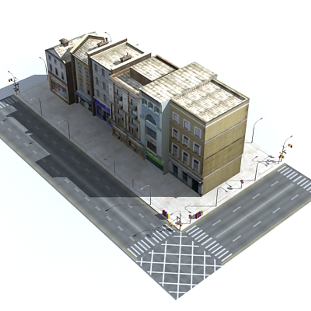 3d Model City Street