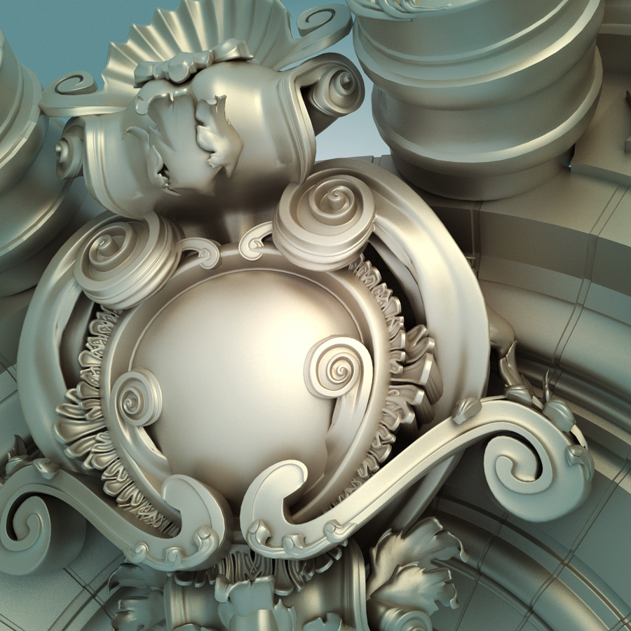 3d model interior home decor ornament