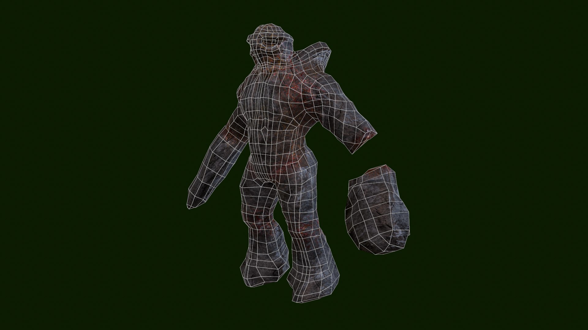 3D Stone Golem Model - TurboSquid 1785756