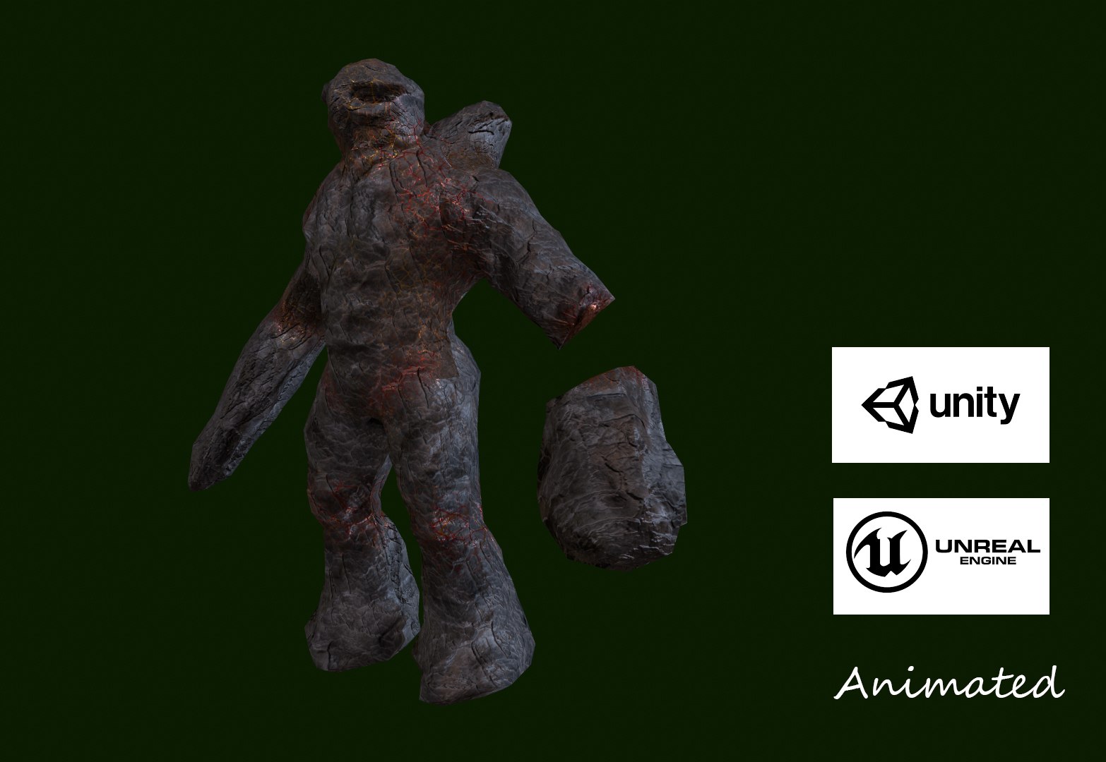 3D Stone Golem Model - TurboSquid 1785756
