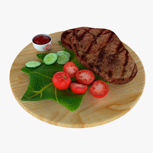 3d model of steak tomato