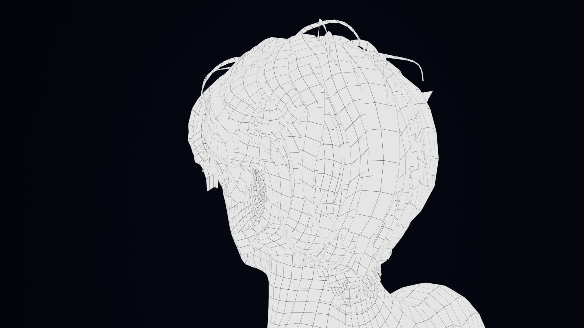 Realistic Male Hair Model - TurboSquid 2425498