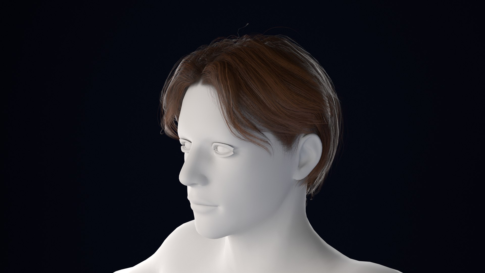 Realistic Male Hair Model - TurboSquid 2425498