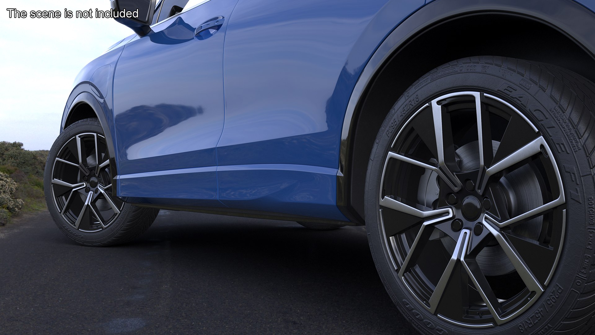 Car Tire With Brake Disc And Shock Absorber 3D Model - TurboSquid 2383213