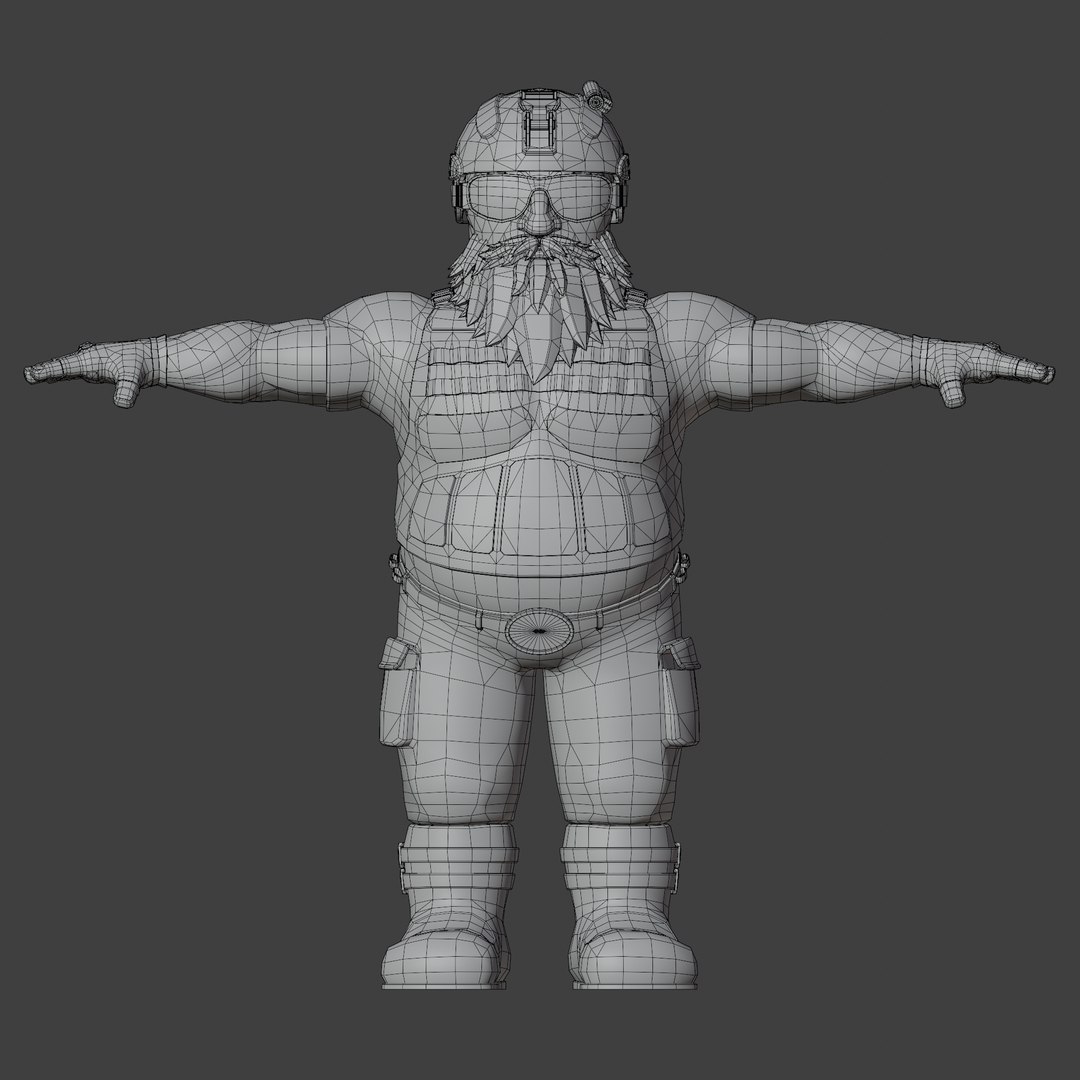 3D Stylized Military Dwarf Character Model - TurboSquid 1817695