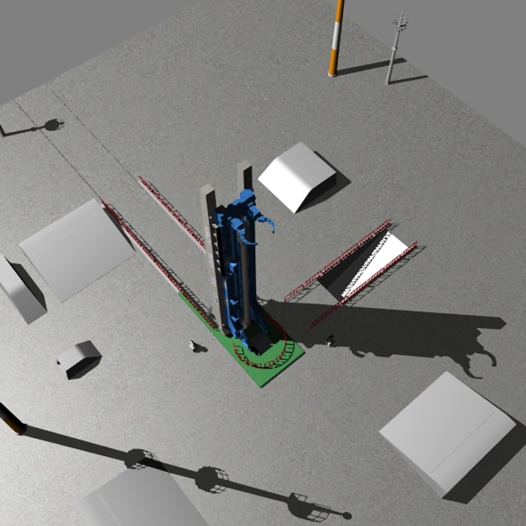 South Korean Naro Launch Pad 3d Model