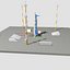 south korean naro launch pad 3d model
