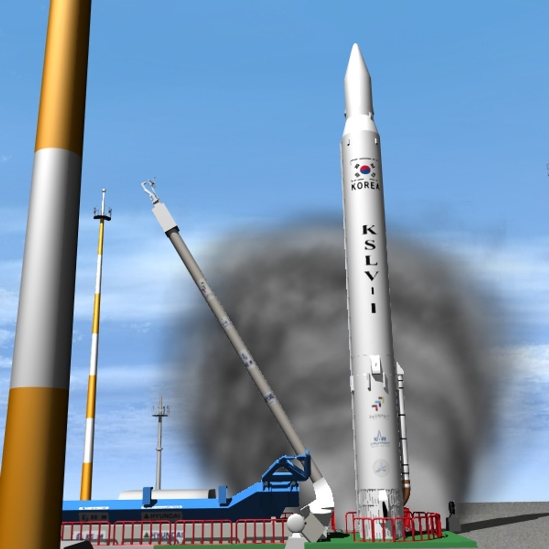 South Korean Naro Launch Pad 3d Model