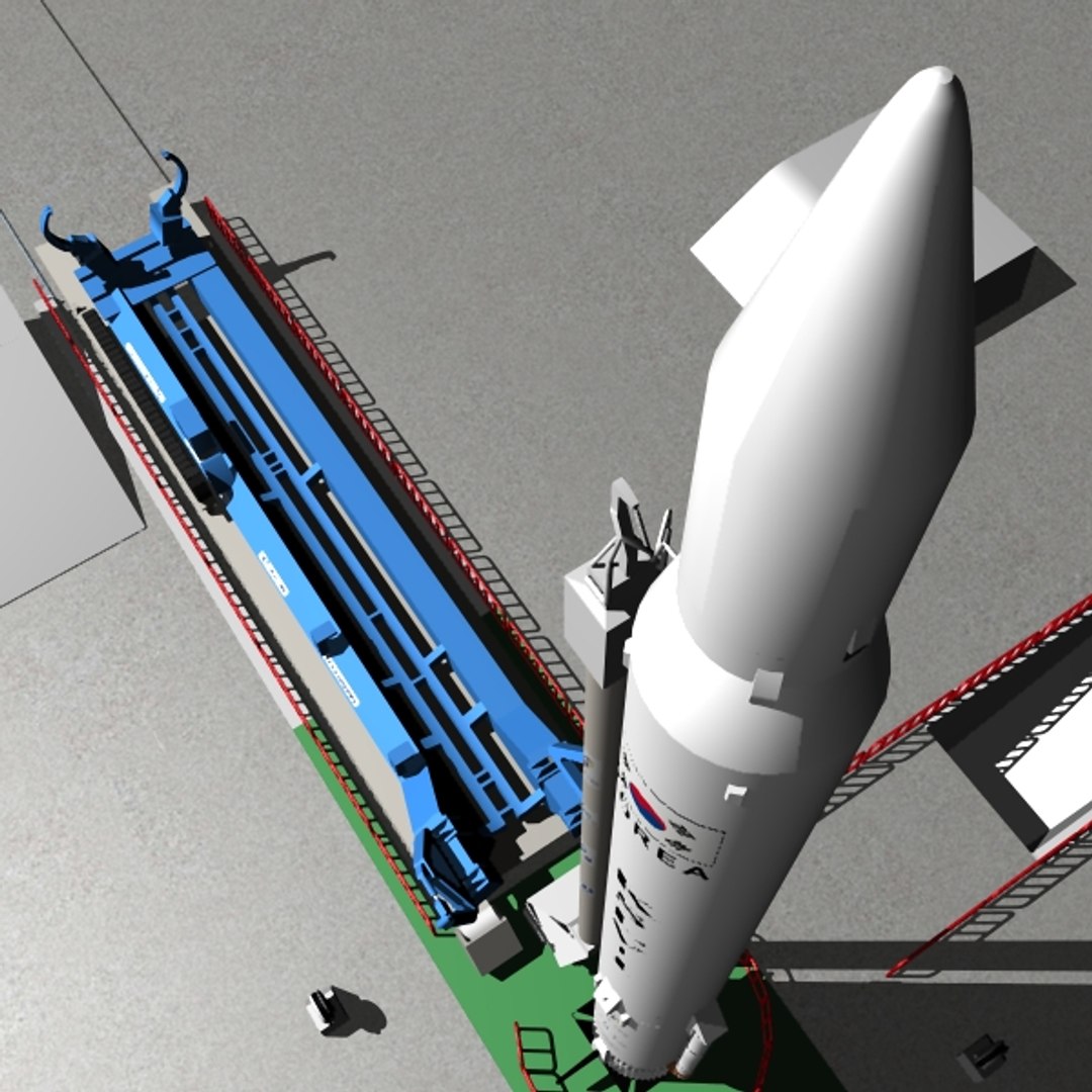 South Korean Naro Launch Pad 3d Model