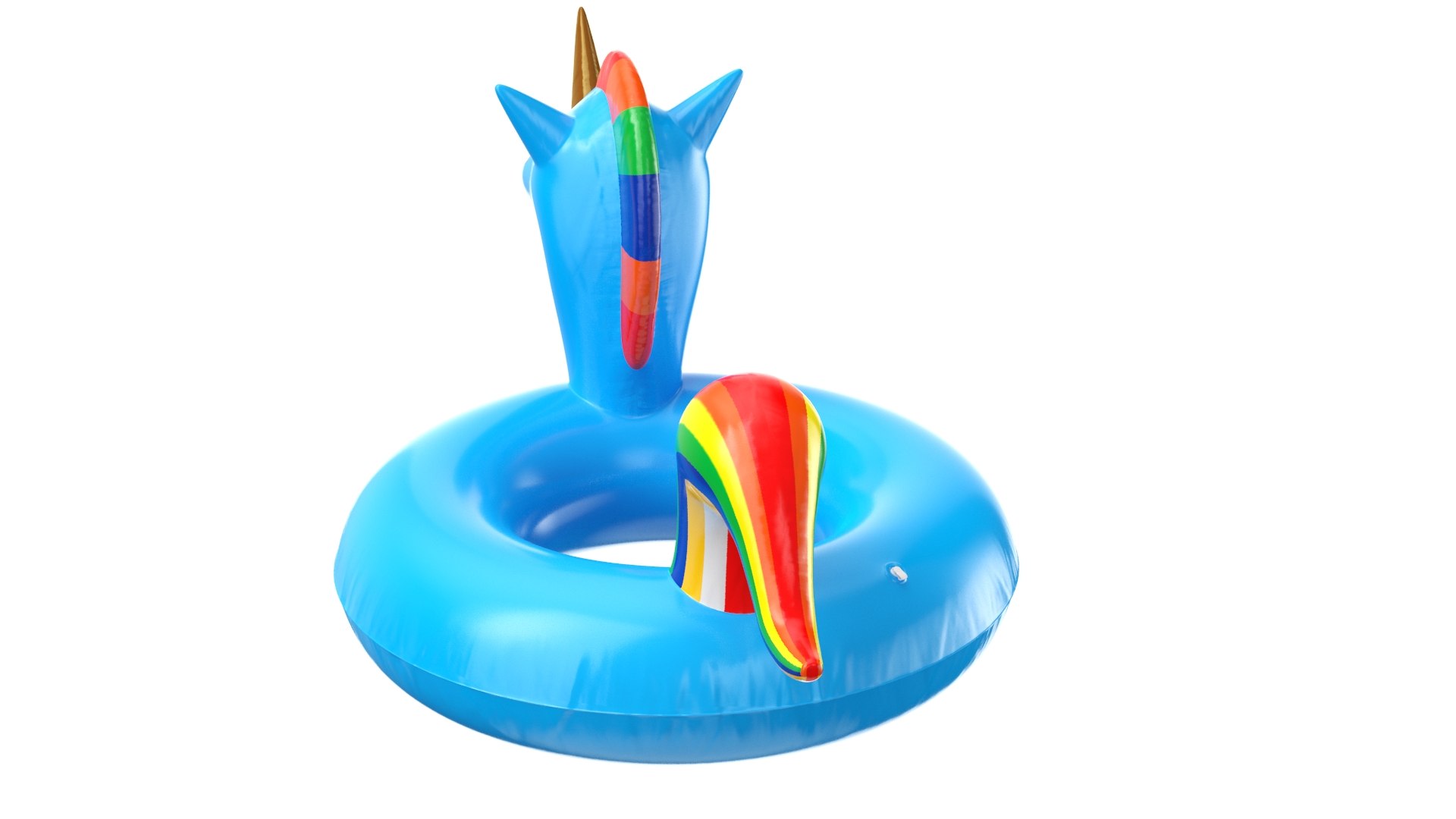 Detailed Unicorn Pool Toy 3D model - TurboSquid 2078186