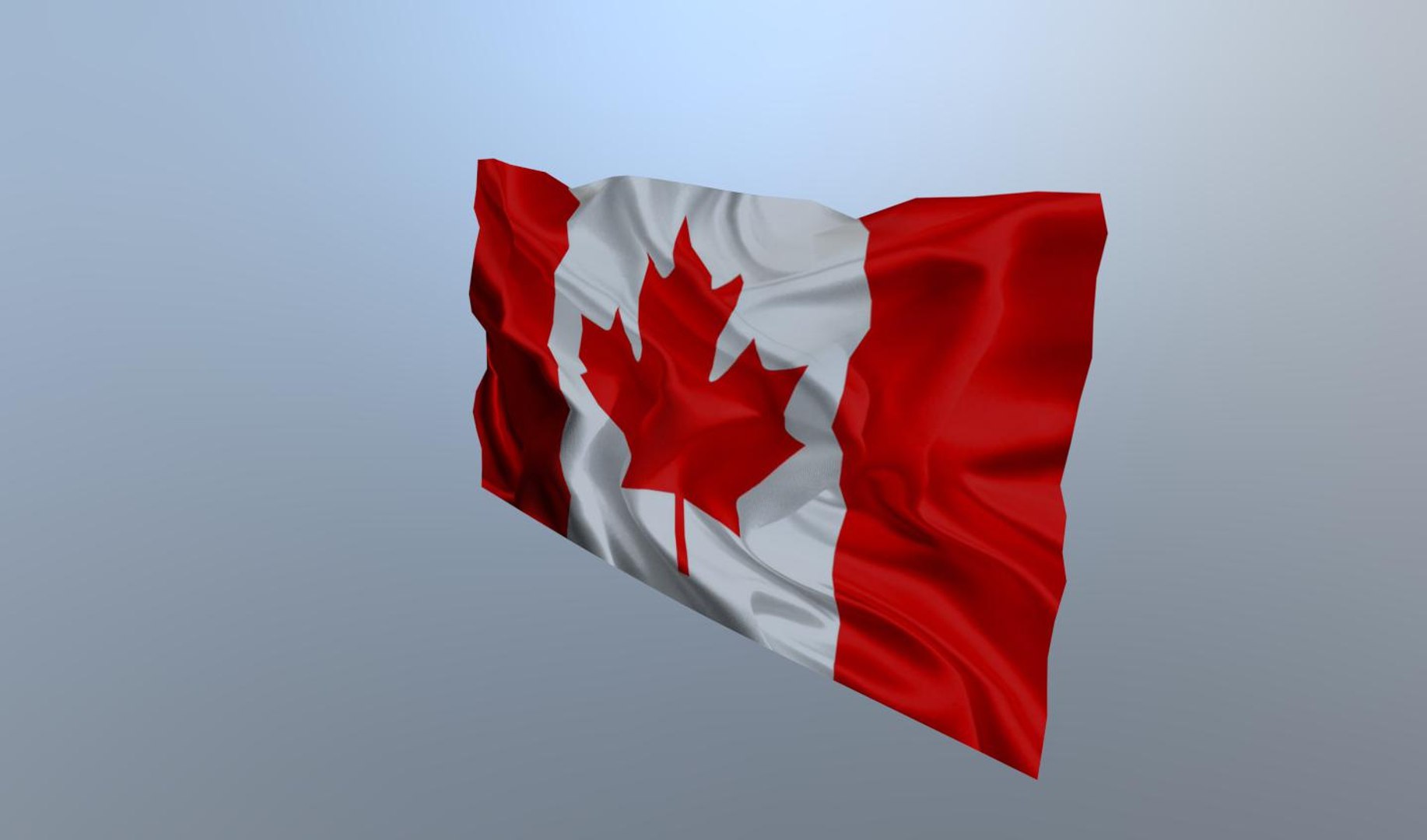 Canada Flag Model - TurboSquid 1239778