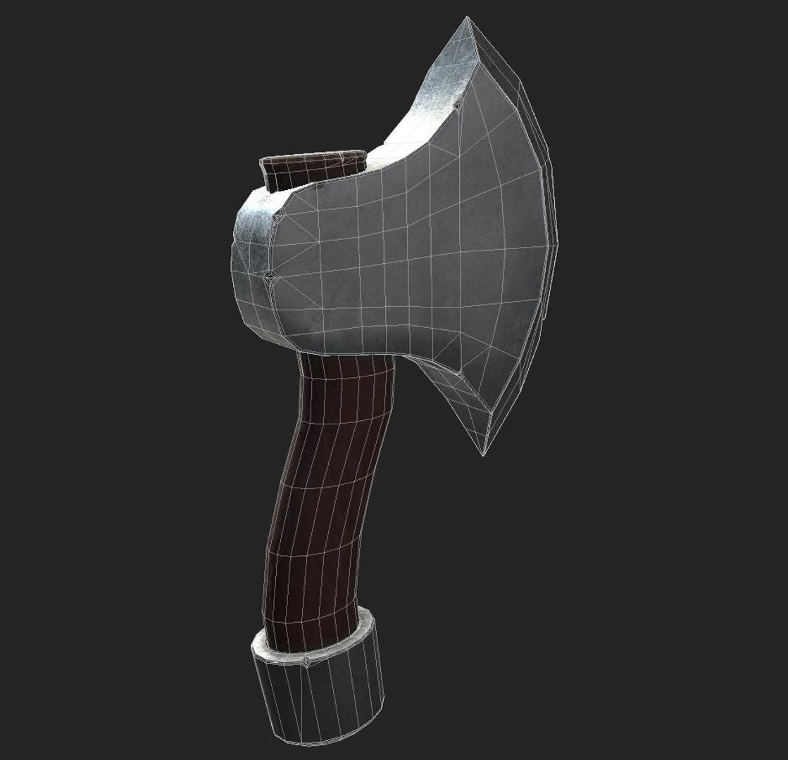 Stylized axe 3D - TurboSquid 1581239