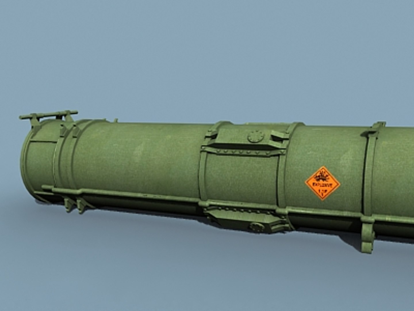 3d Model Canister Missile