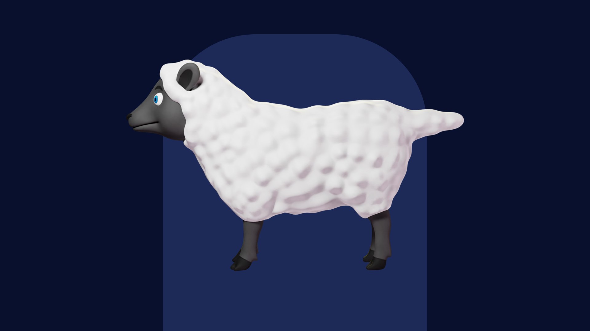 3D Sheep 3D Cartoon Rigged Model - Blender - TurboSquid 2221268
