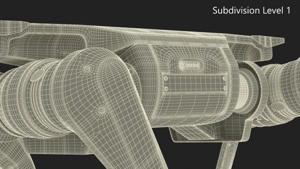 modelo 3d El robot multiterreno Lynx utilizó una pose de descenso ...