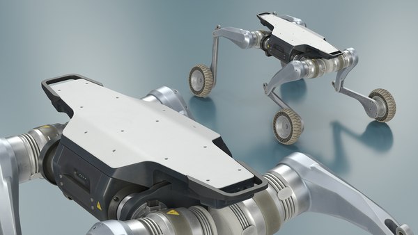 modelo 3d El robot multiterreno Lynx utilizó una pose de descenso ...
