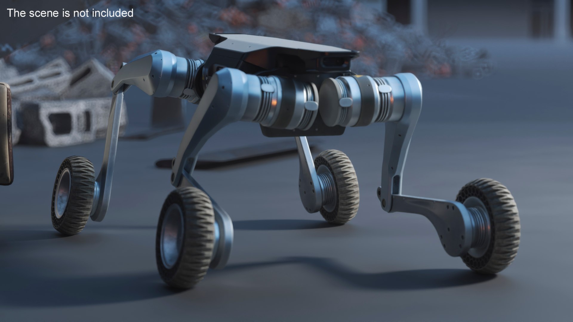 Lynx Multi Terrain Robot Used Dynamic Descent Pose 3D Model ...