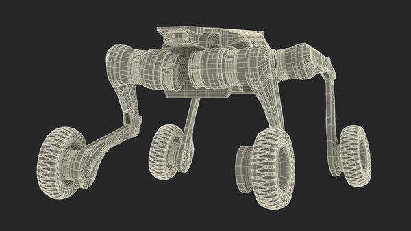 modelo 3d El robot multiterreno Lynx utilizó una pose de descenso ...