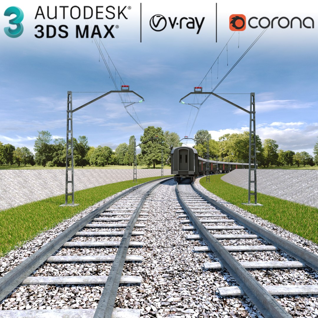 Railway Train Rail 3D Model - TurboSquid 1685879