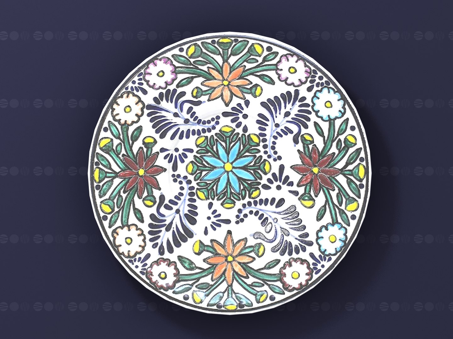 Decorative plate 3D model - TurboSquid 1583605