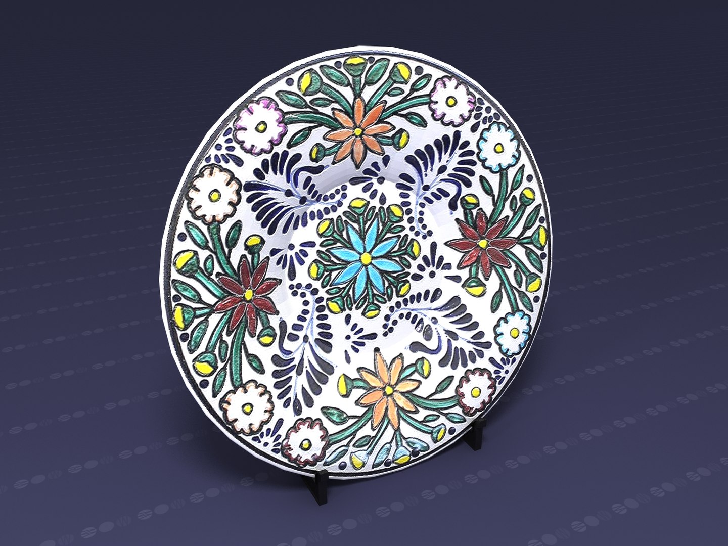 Decorative plate 3D model - TurboSquid 1583605