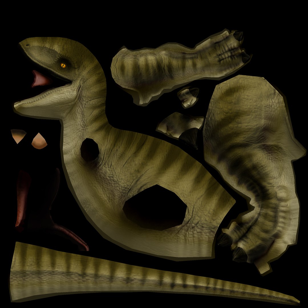 3D Velociraptor Dinosaur Games Model - TurboSquid 1216408