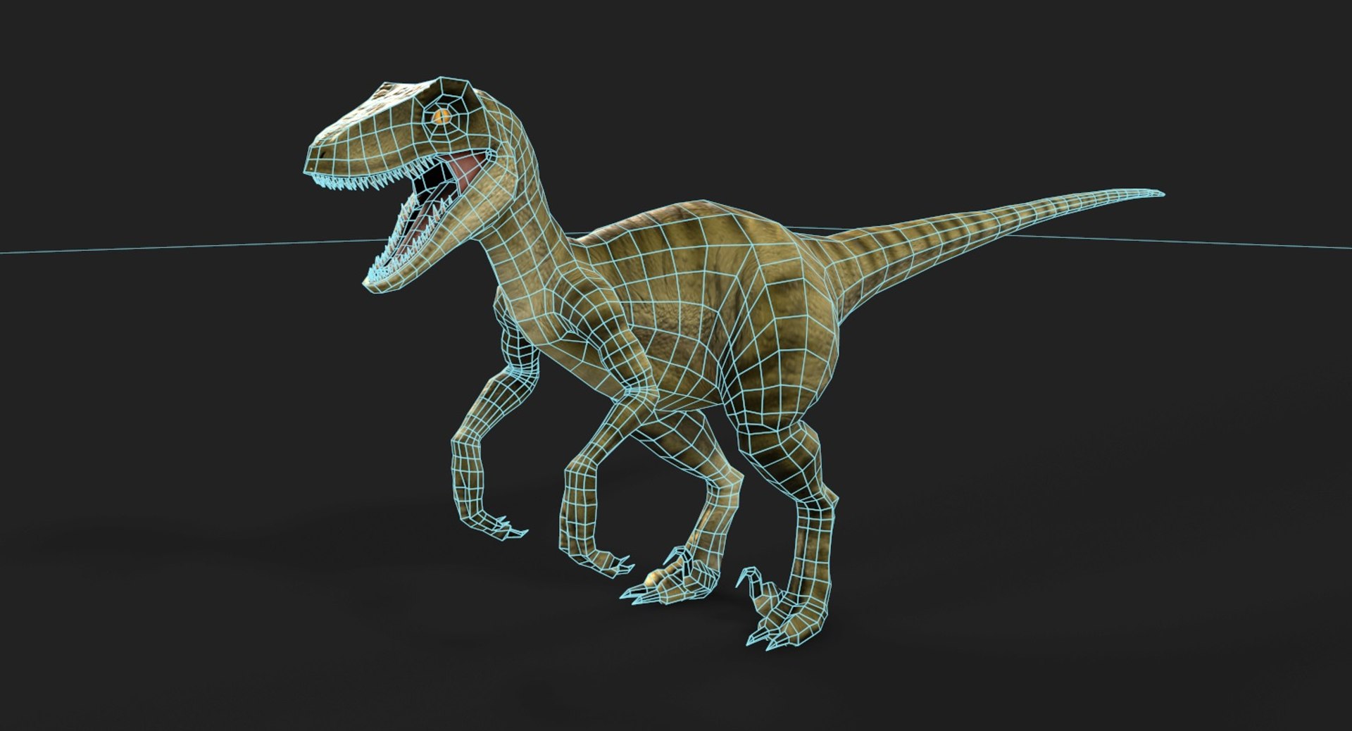 3D Velociraptor Dinosaur Games Model - TurboSquid 1216408