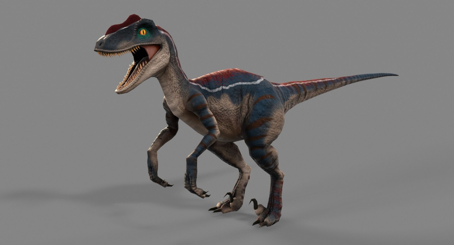 3D Velociraptor Dinosaur Games Model - TurboSquid 1216408