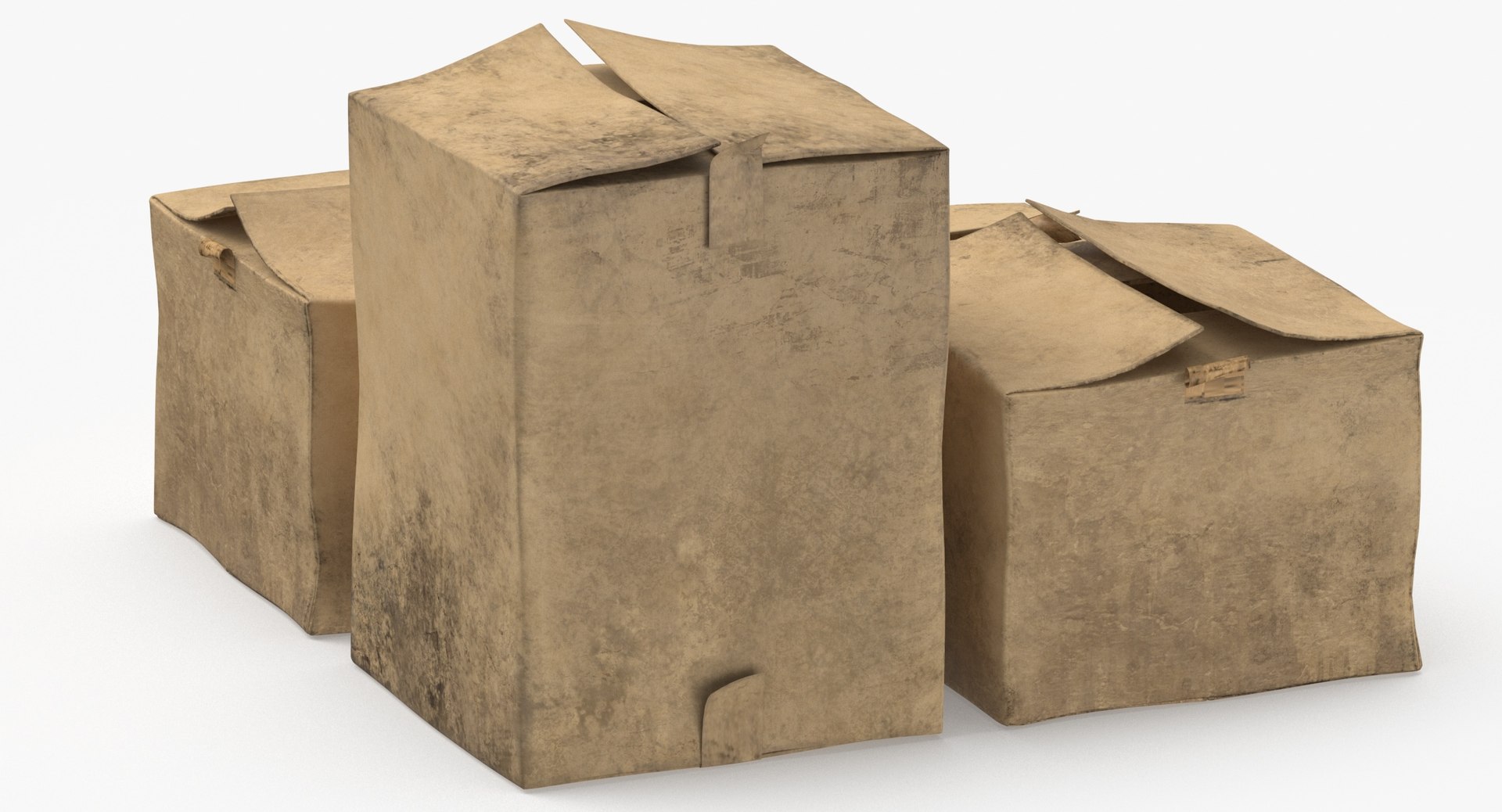 3D Moving Box Pile Damaged - TurboSquid 2117836